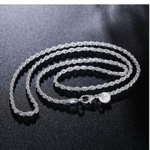 Jewelry | 2 Inch 925 Silver Rope Chain Necklace | Poshmark